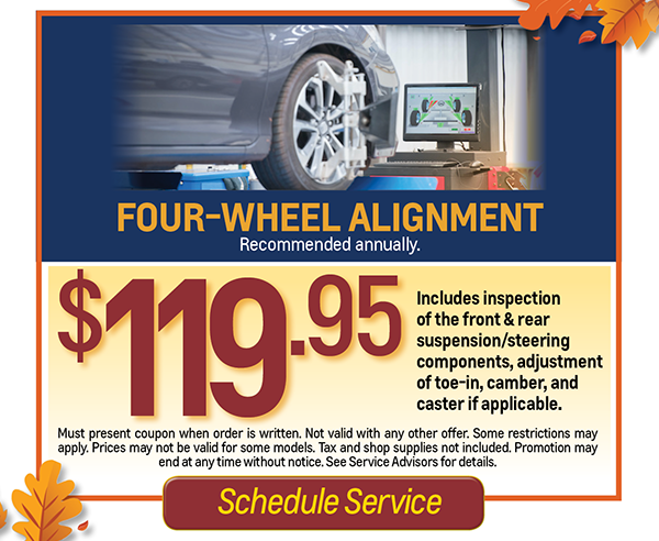 Your Fall Service Specials Are Here!