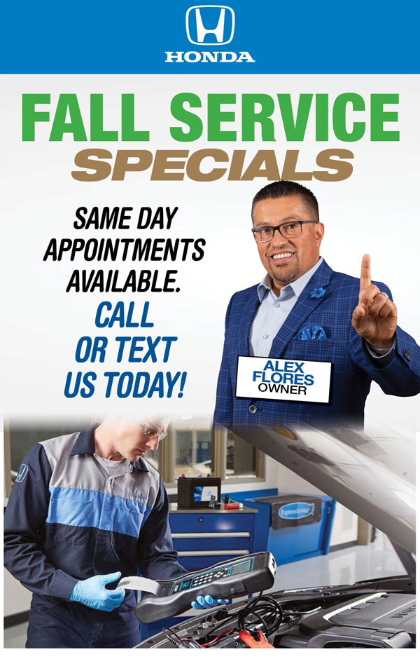 Your Fall Service Specials Are Here!