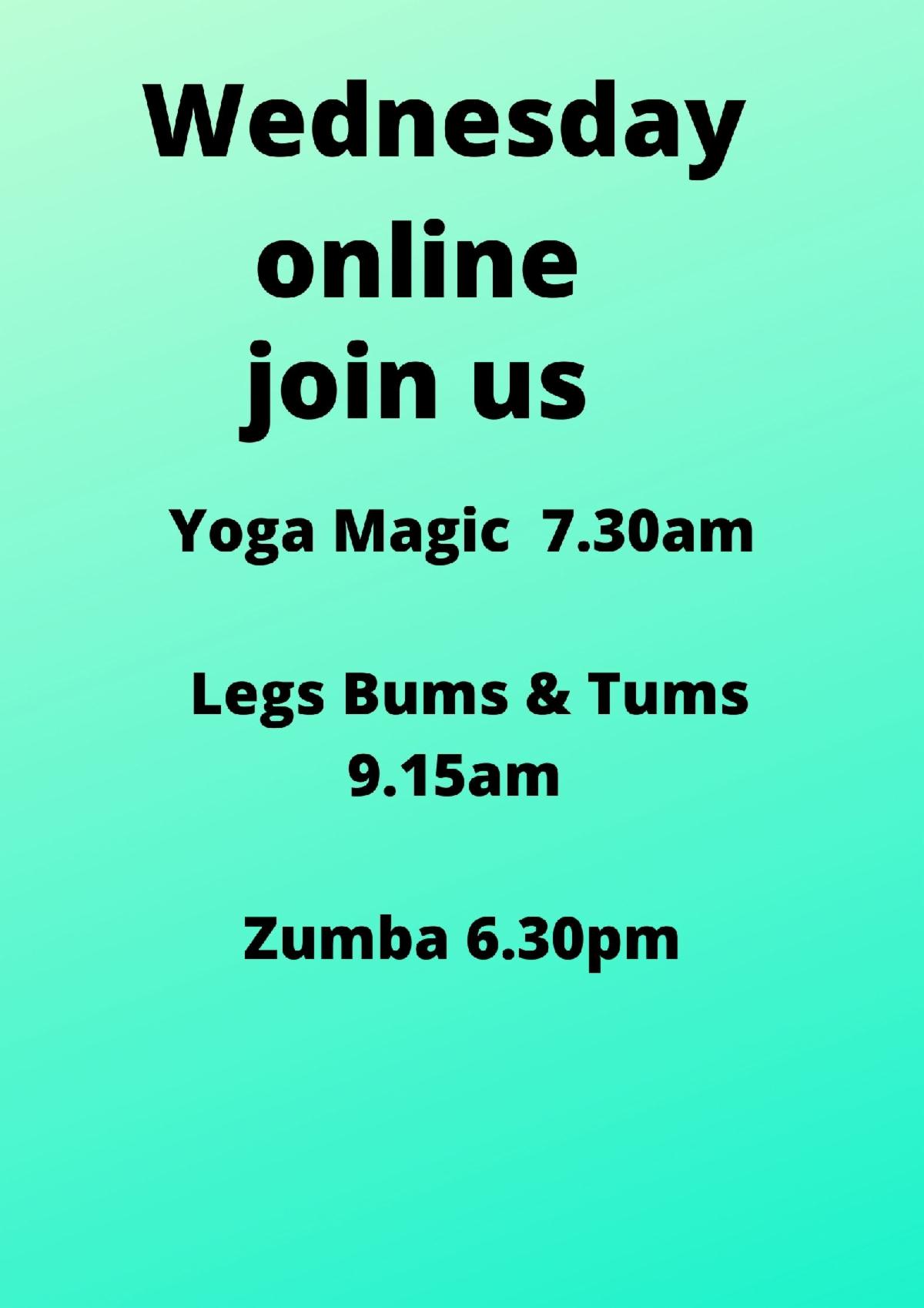 Wednesday classes all running as normal live