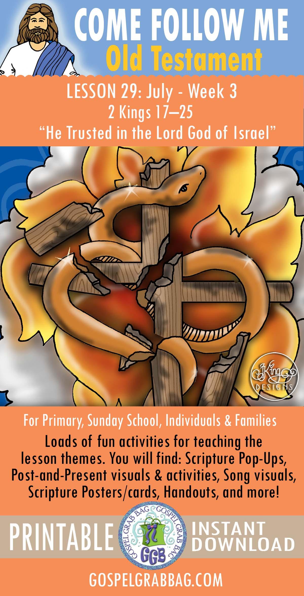 COME FOLLOW ME - Old Testament JULY 2022 Activities, Songs, Scripture ...