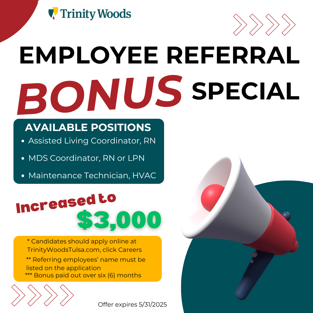 Trinity Woods - April Employee Newsletter