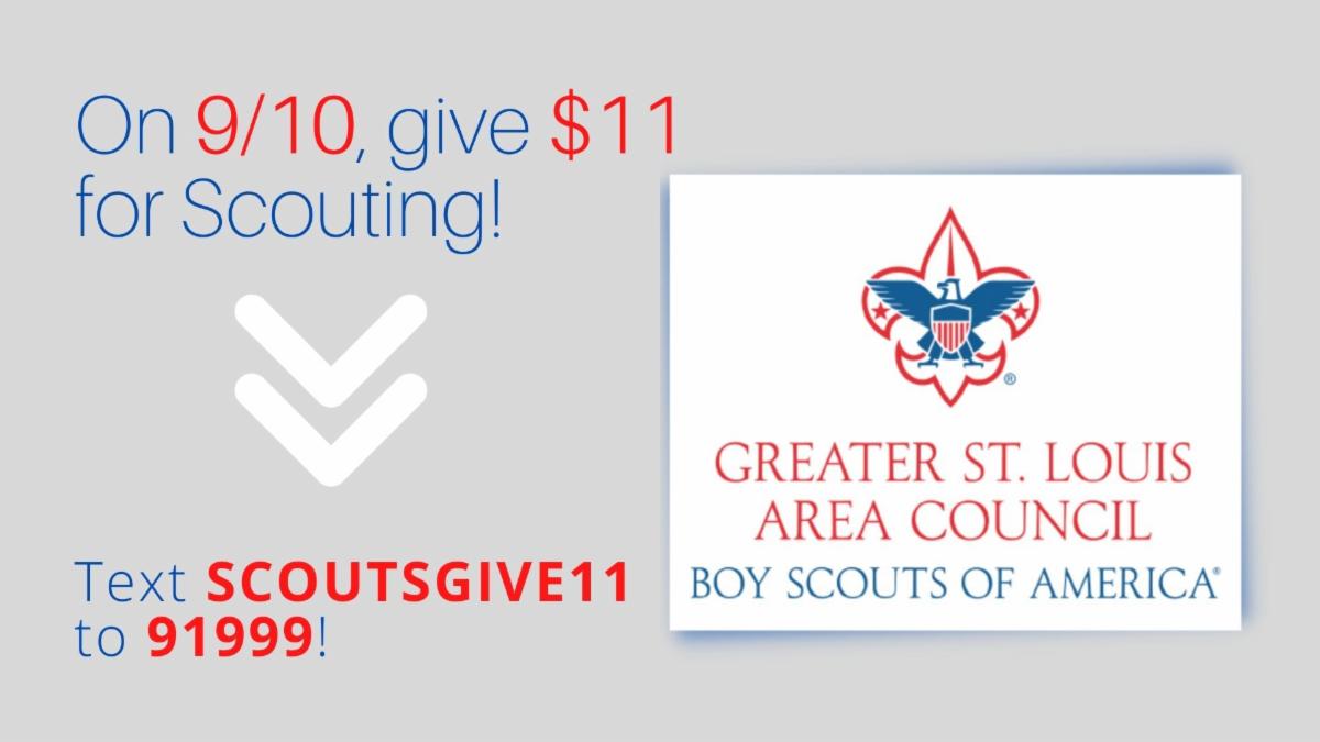 TODAY'S THE DAY! 9/10, Give $11 to Scouts Day!