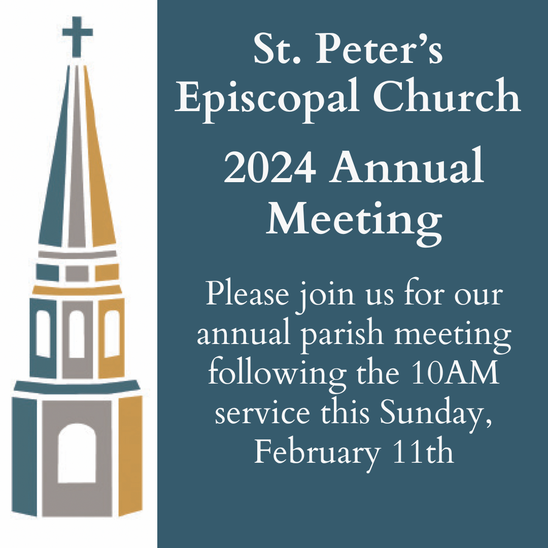 2024 Annual Meeting this Sunday, Shrove Tuesday Dinner, Priest-In ...