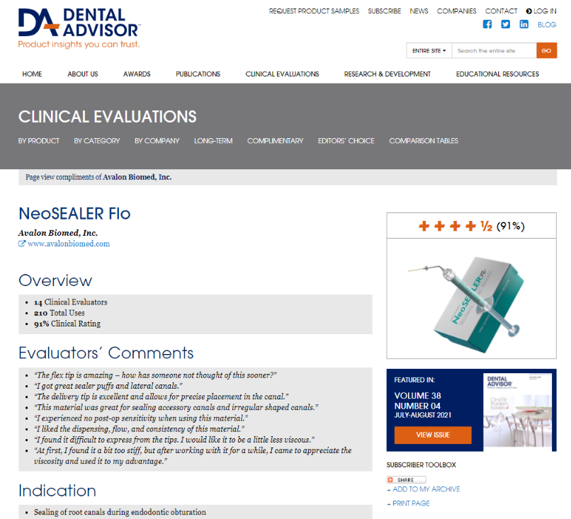 Tijd voor de volgende generatie biokeramische wortelkanaal sealers!