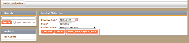 CSE Quick Quote Rating Platform Enhancements