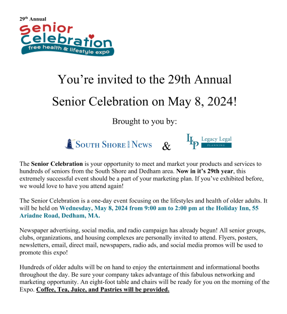 29th Annual Senior Celebration on May 8th
