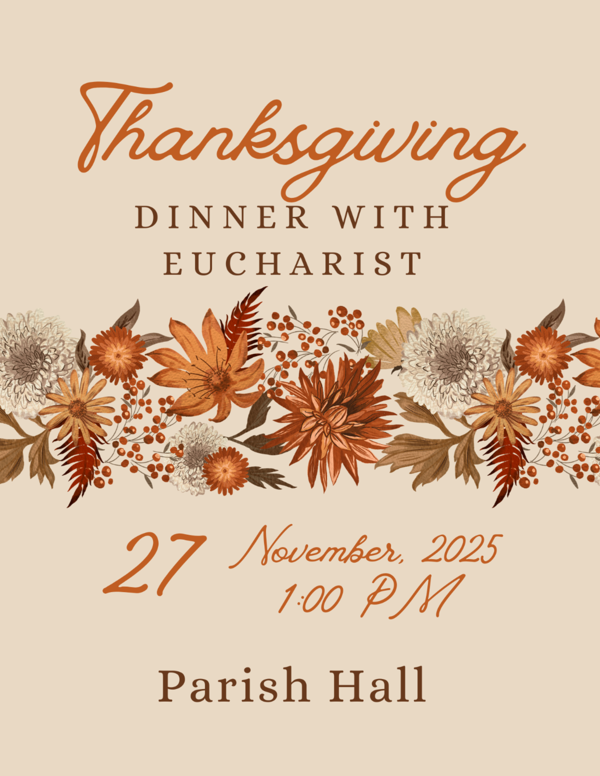 Happy Thanksgiving! Here is what is coming up this weekend!