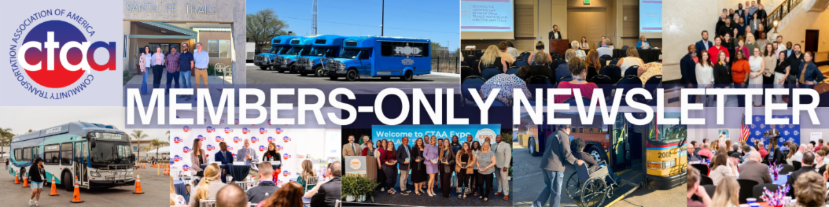 Your members only Community Transportation News from CTAA 🚌