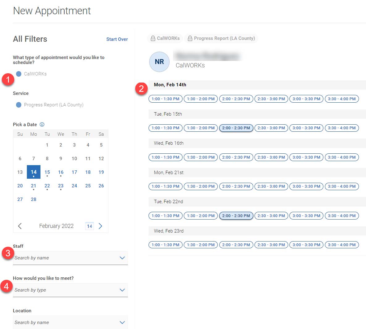 New CalWORKs Appointment System - How to