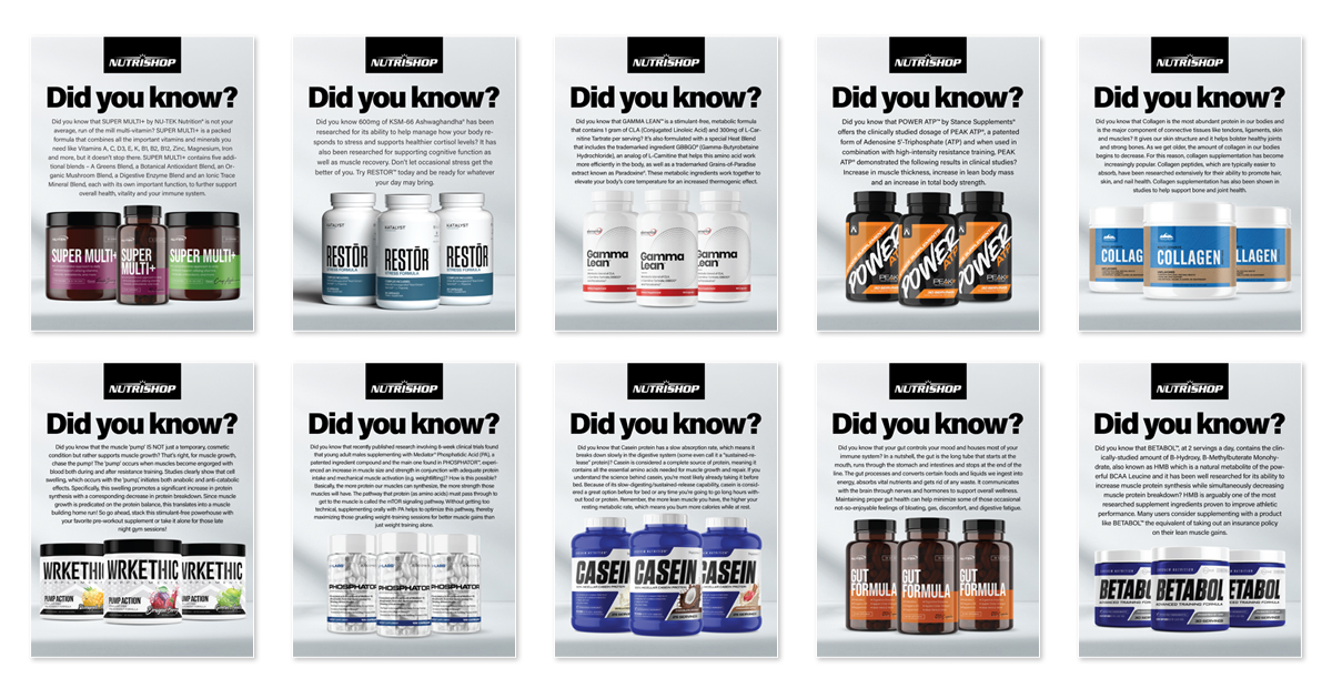 NEW: "Did You Know?" Counter Displays