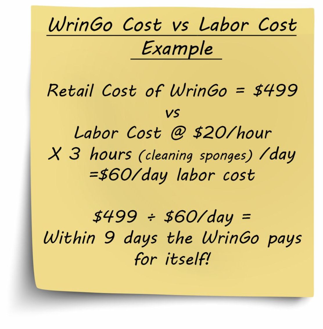 WrinGo Electric Sponge Wringer FOR HIRE!