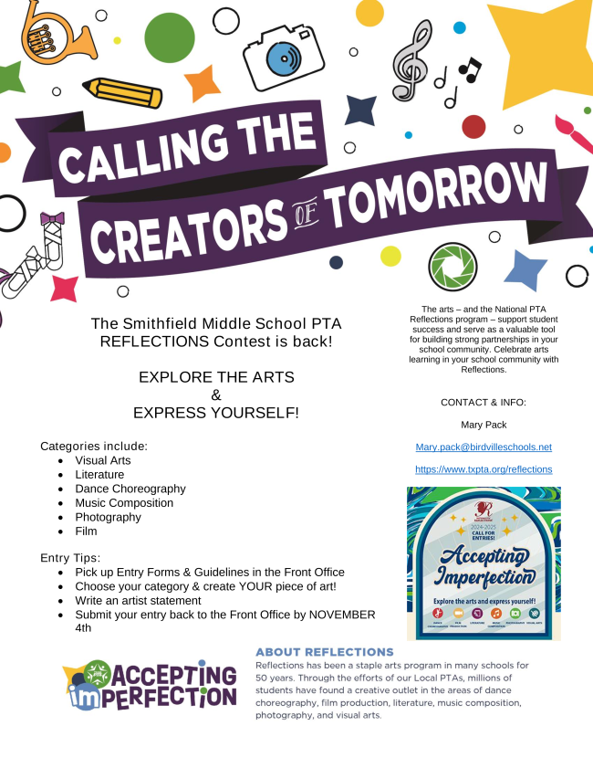 2024-2025 Smithfield Middle School Weekly Newsletter