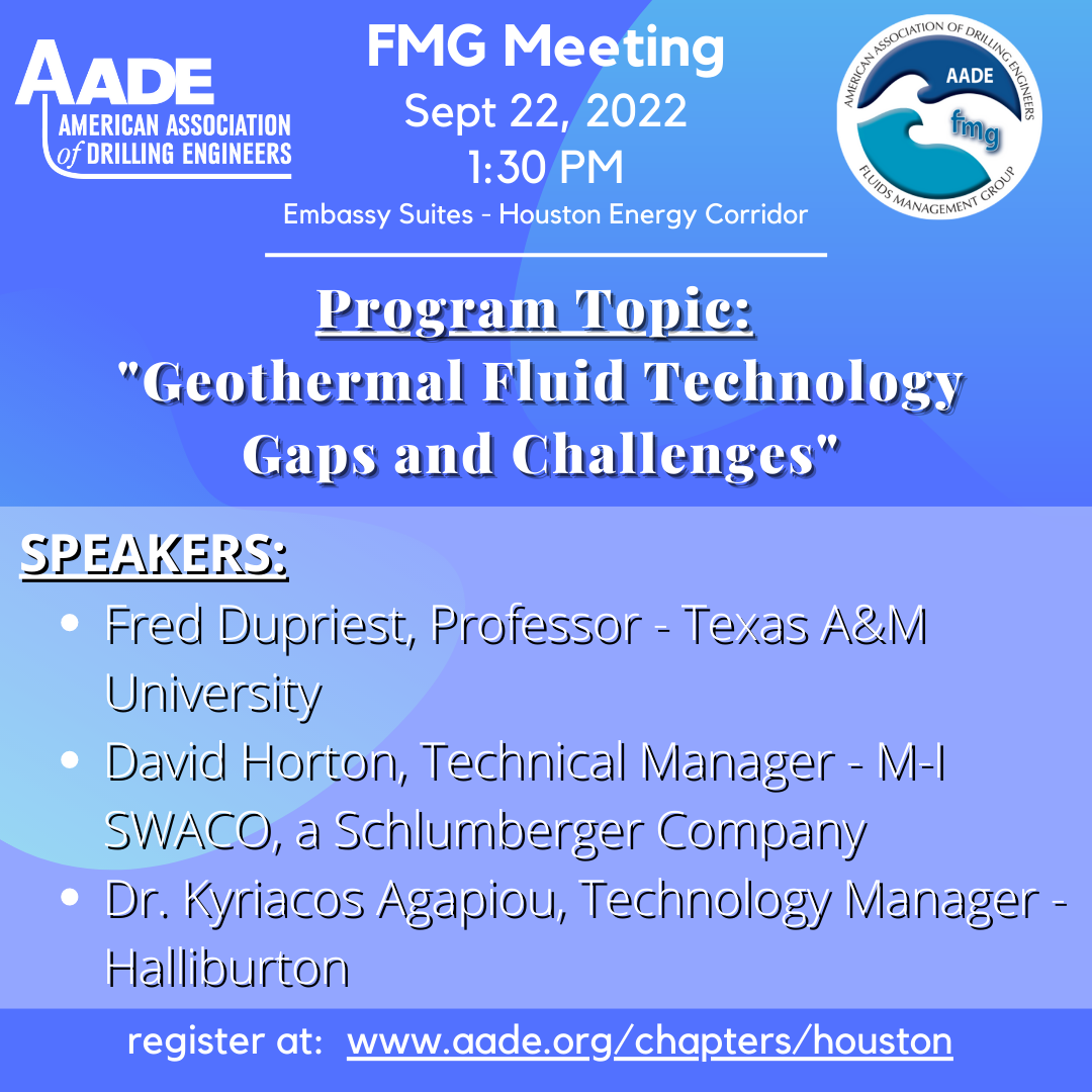 AADE Houston Upcoming Events & Meetings