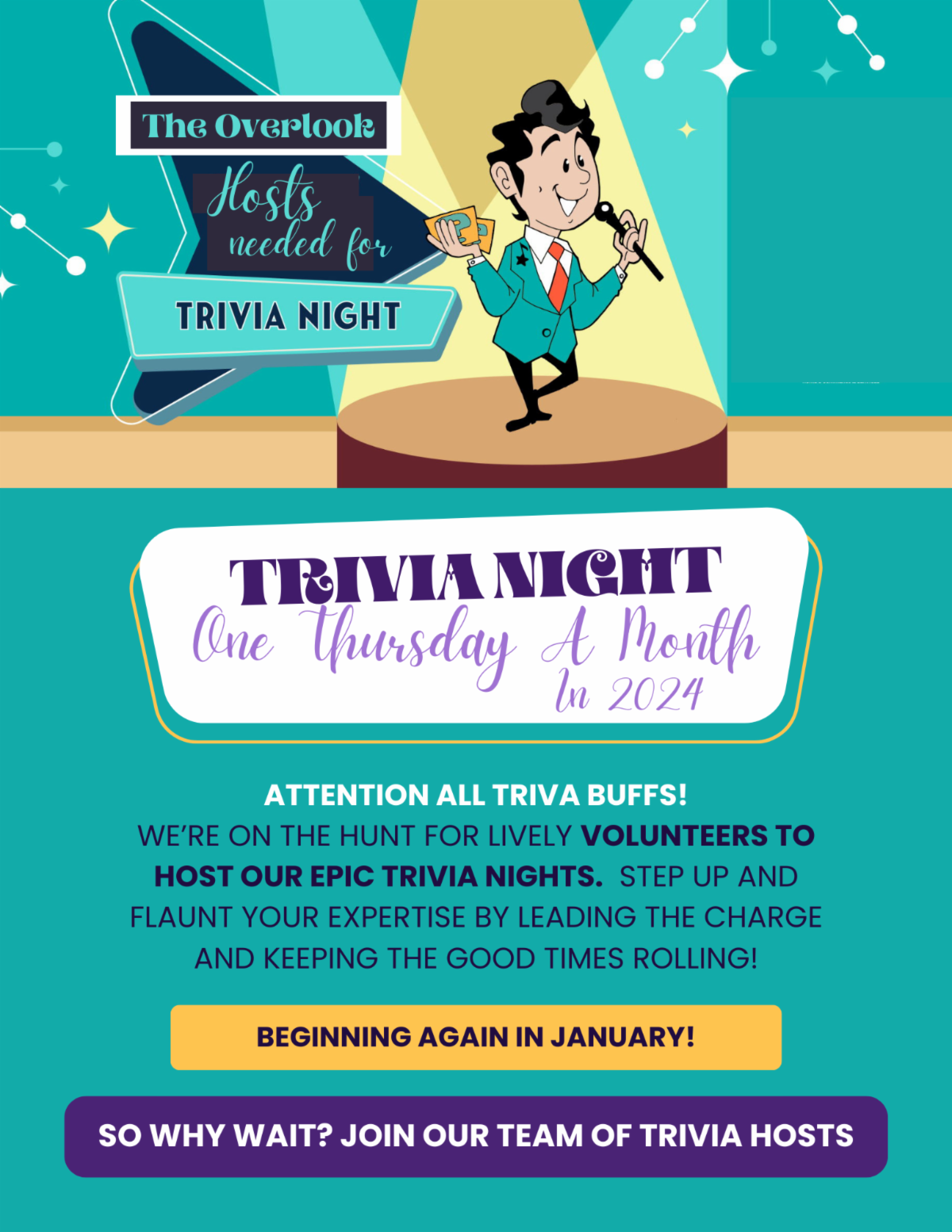 BE A TRIVIA HOST