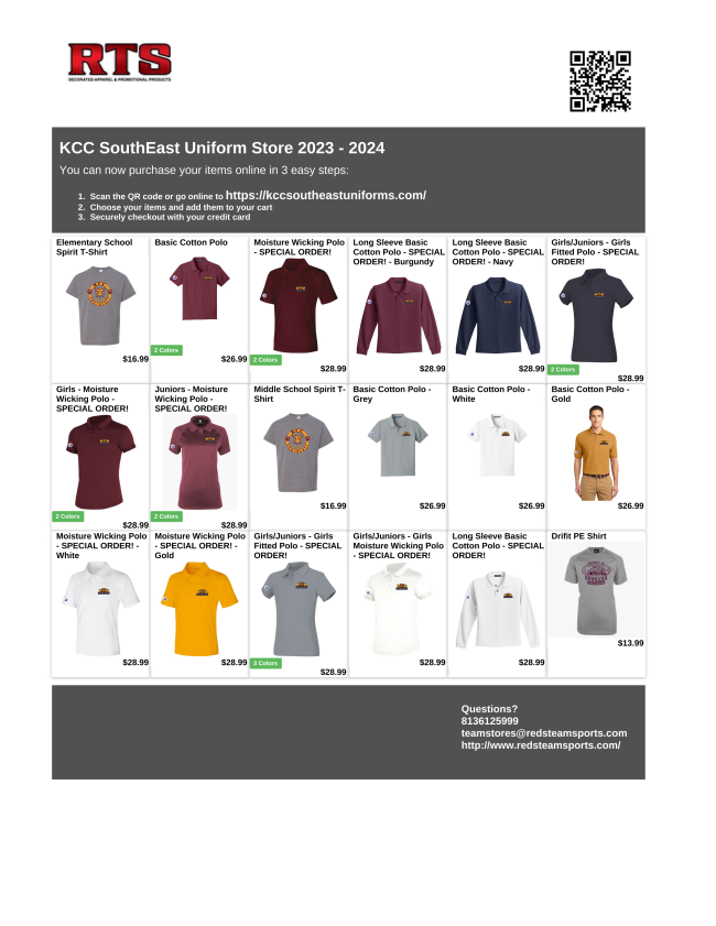 🍎KCC Southeast 2023-24 Registration + Supply List + Summer Reading Project