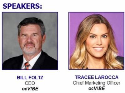 Join us on October 25 for a conversation with Bill Foltz, CEO of ocV!BE