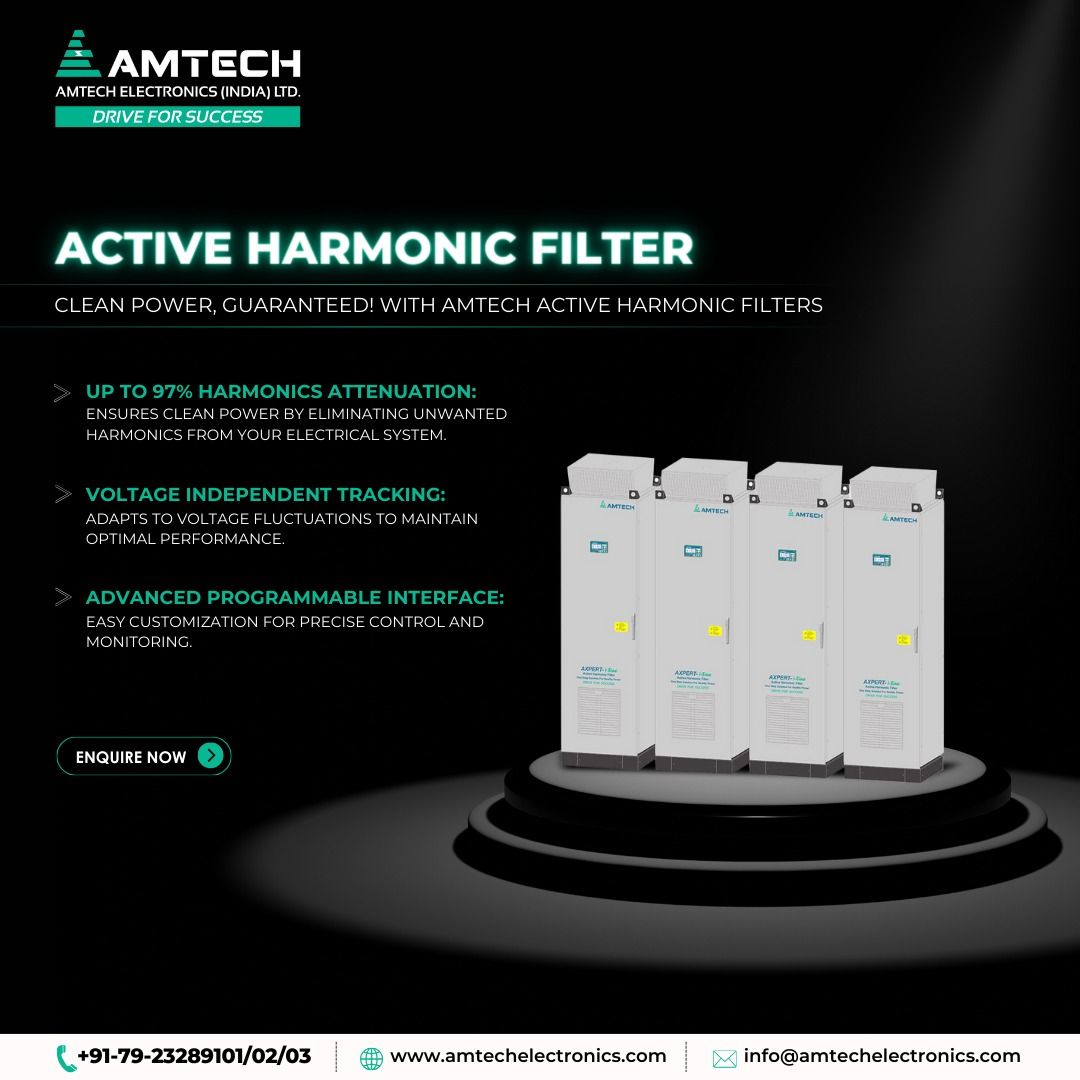 Worried about Power Quality? Use Amtech Active Harmonic Filters