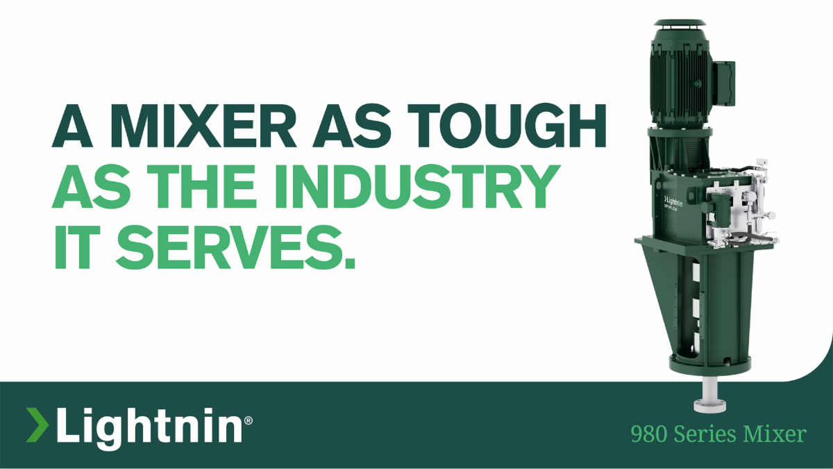 Power Through the Toughest Challenges with Lightnin® 980 Series Mixers