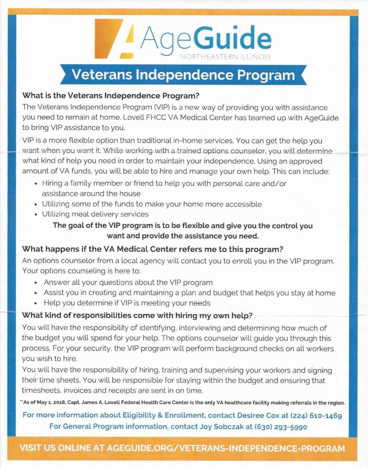 News from the Veterans Assistance Commission
