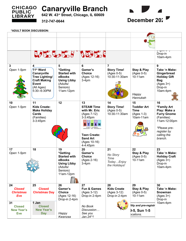 11th Ward Newsletter - December 27, 2023