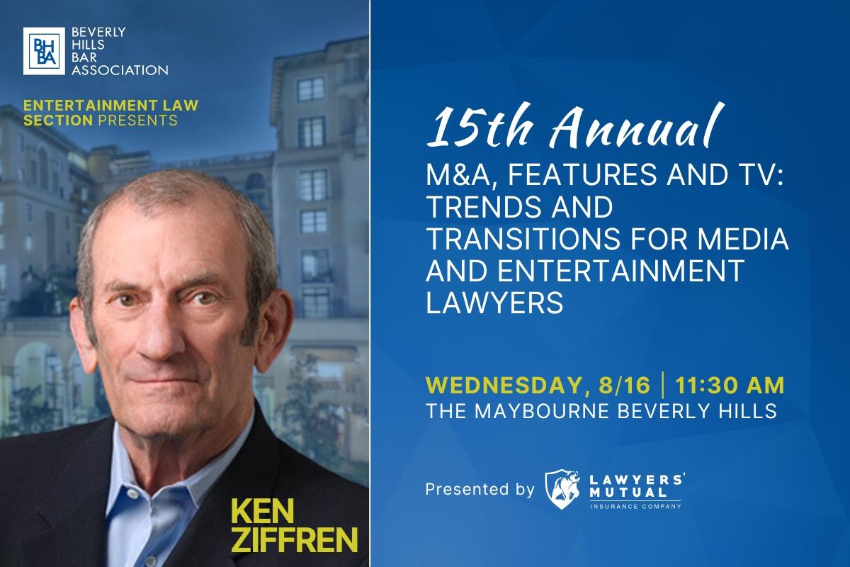 Ken Ziffren is Back In Person on August 16, 11:30 am at The Maybourne ...