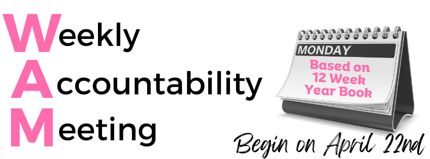 Weekly Accountability Meeting - 12 Week Year