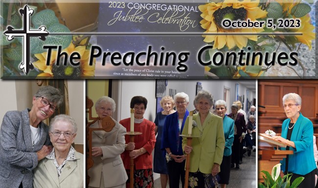 The Preaching Continues for October 4, 2023