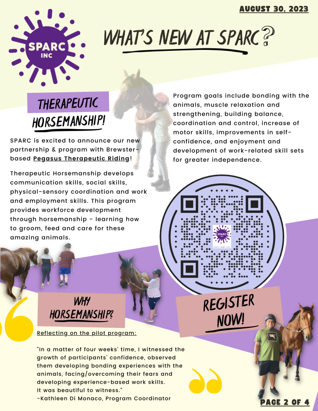 What is NEW at SPARC?