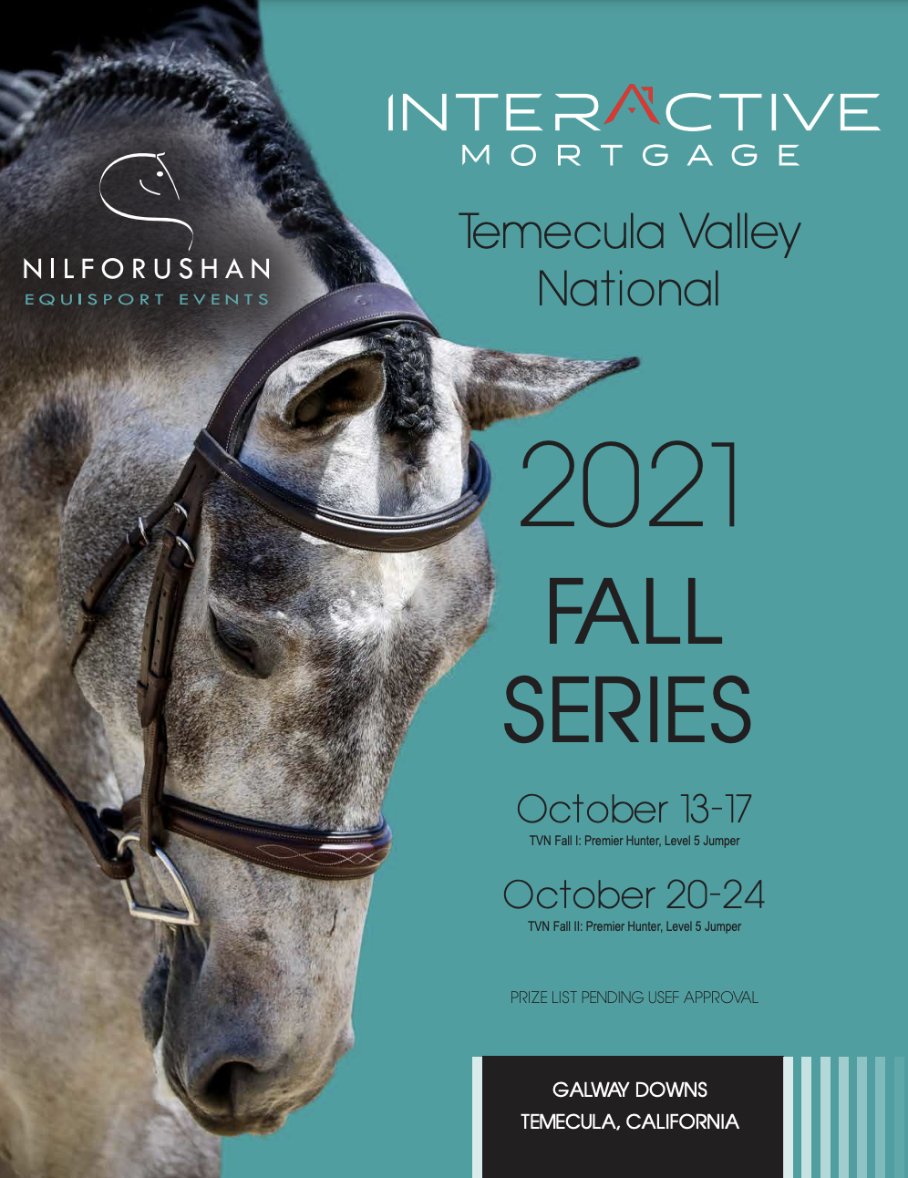 Prize List Now Available for Nilforushan Equisports Events Fall Horse ...