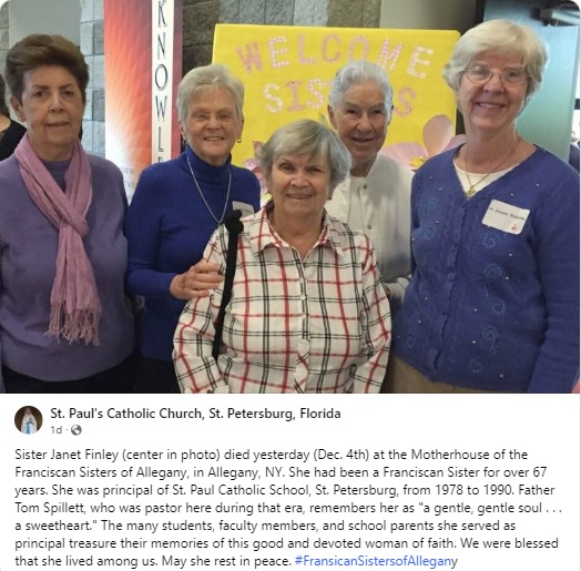 News from the Franciscan Sisters of Allegany