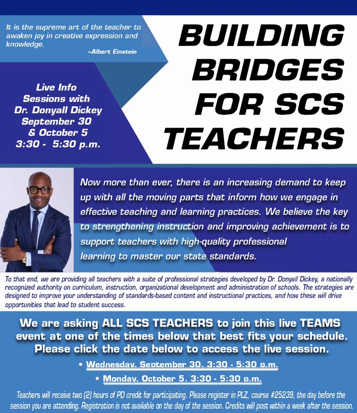 Teacher Update: Building Bridges PD Sessions