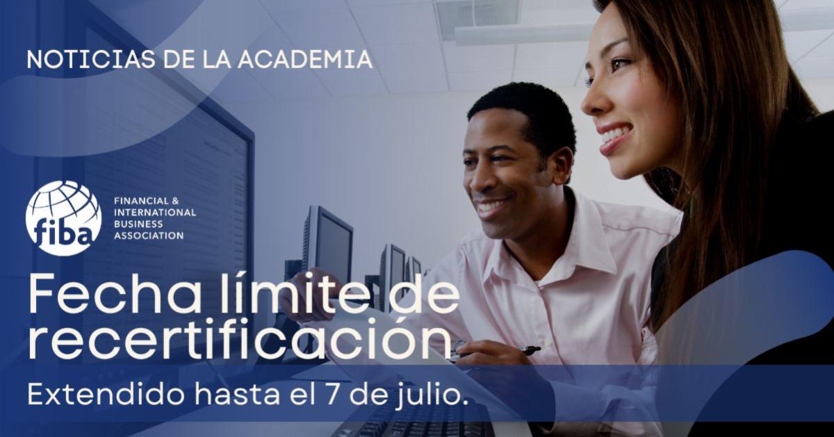 Recertification Deadline Extended Recertification Deadline Extended