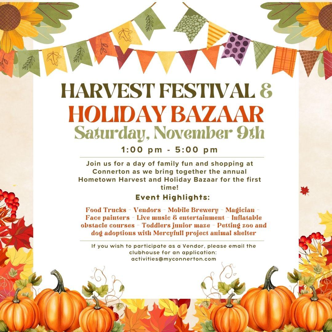 Hometown Harvest & Holiday Bazaar at Connerton