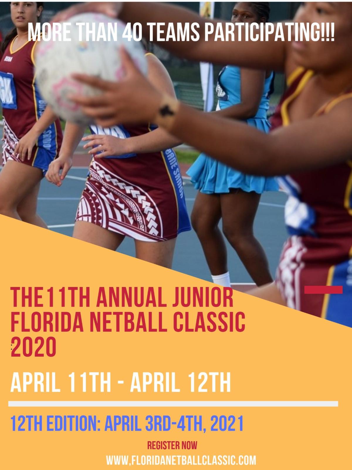 2020 Jr Florida Netball Classic Newsletter #2