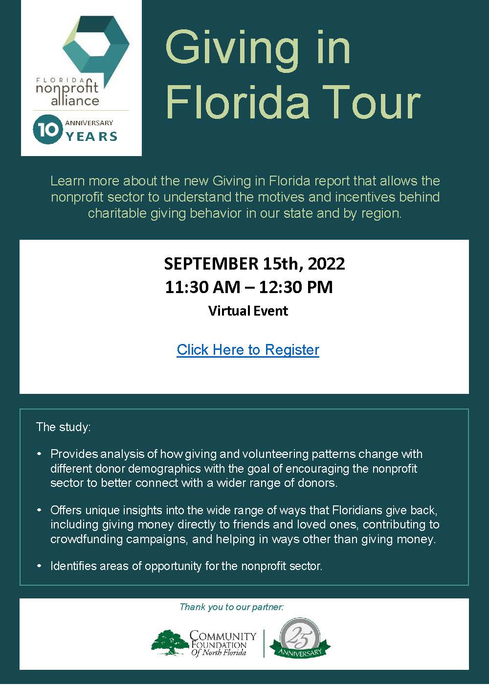 Join Us for the 2022 Giving In Florida Virtual Report