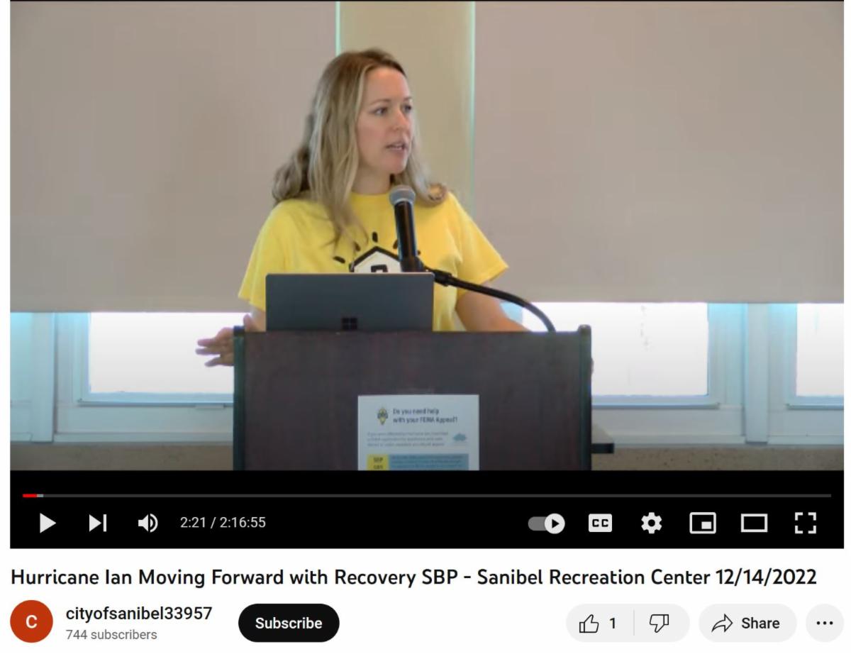 Link to SBP Presentation Hurricane Ian: Moving Forward with Recovery is ...