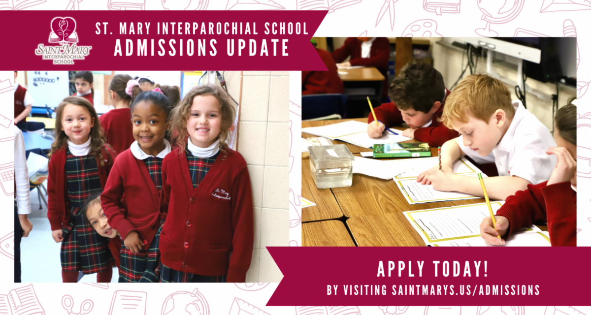 St. Mary Admissions Update