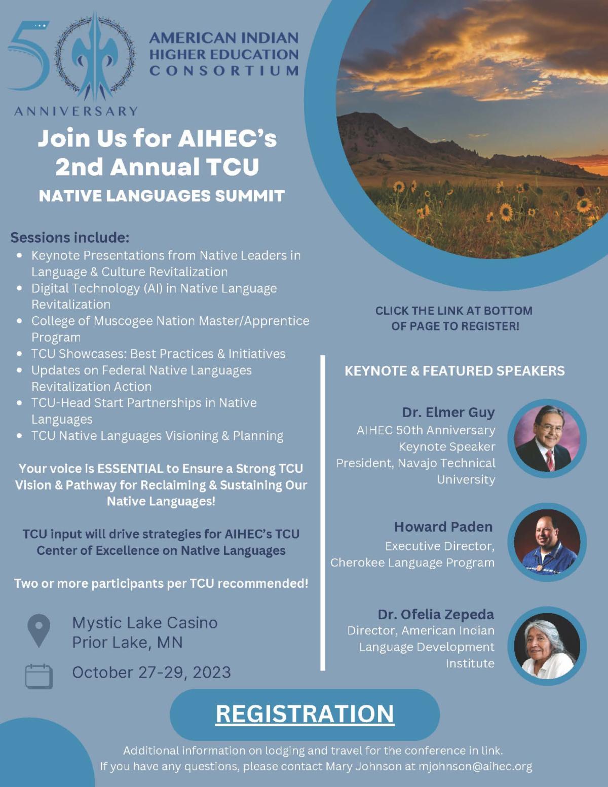 AIHEC's Weekly Update: October 06, 2023