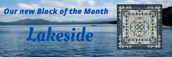 Lakeside - a beautiful new Block of the Month starting May 1st.
