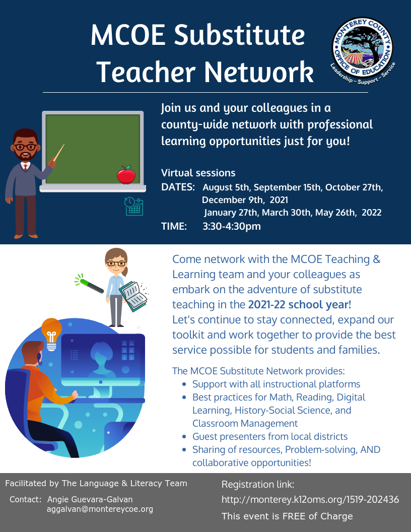 MCOE Substitute Teacher Network Invitation