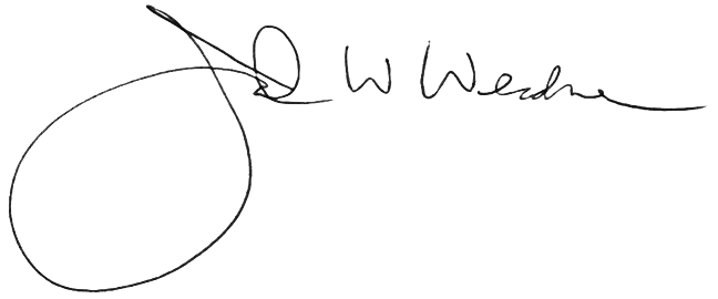 A Note from Interim Provost John Weidner