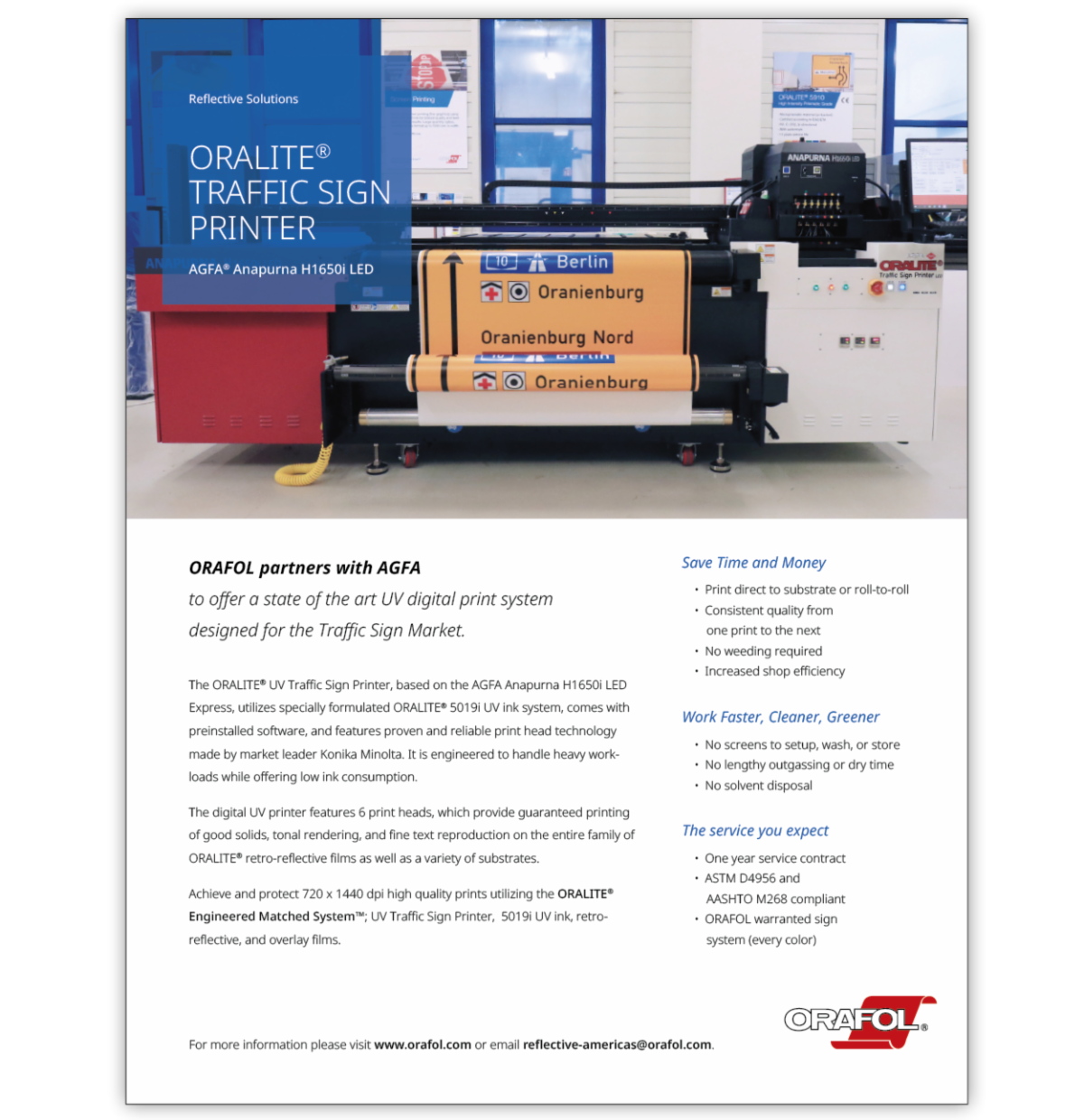 Now Available: ORAFOL® Traffic Sign Printer