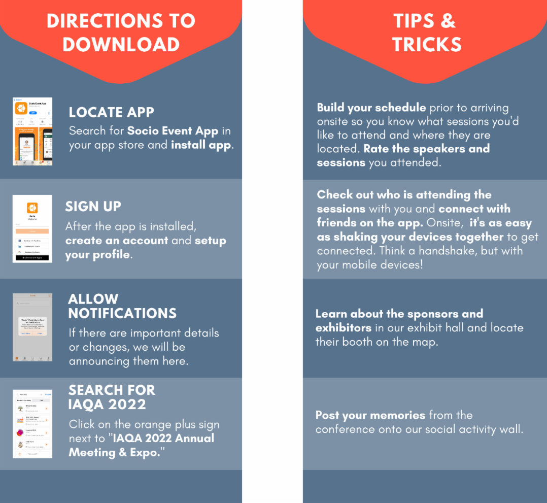 Don't Forget to Download the 2022 IAQA Annual Meeting & Expo Mobile App!