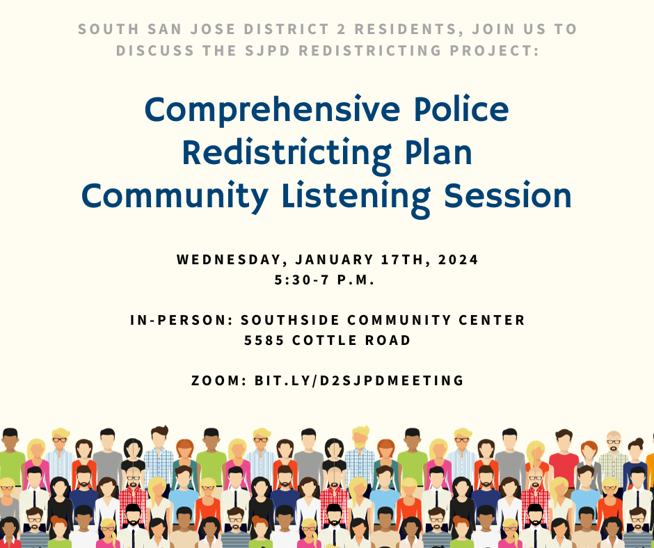 New Office Hours schedule, pocket park plans &SJPD redistricting ...