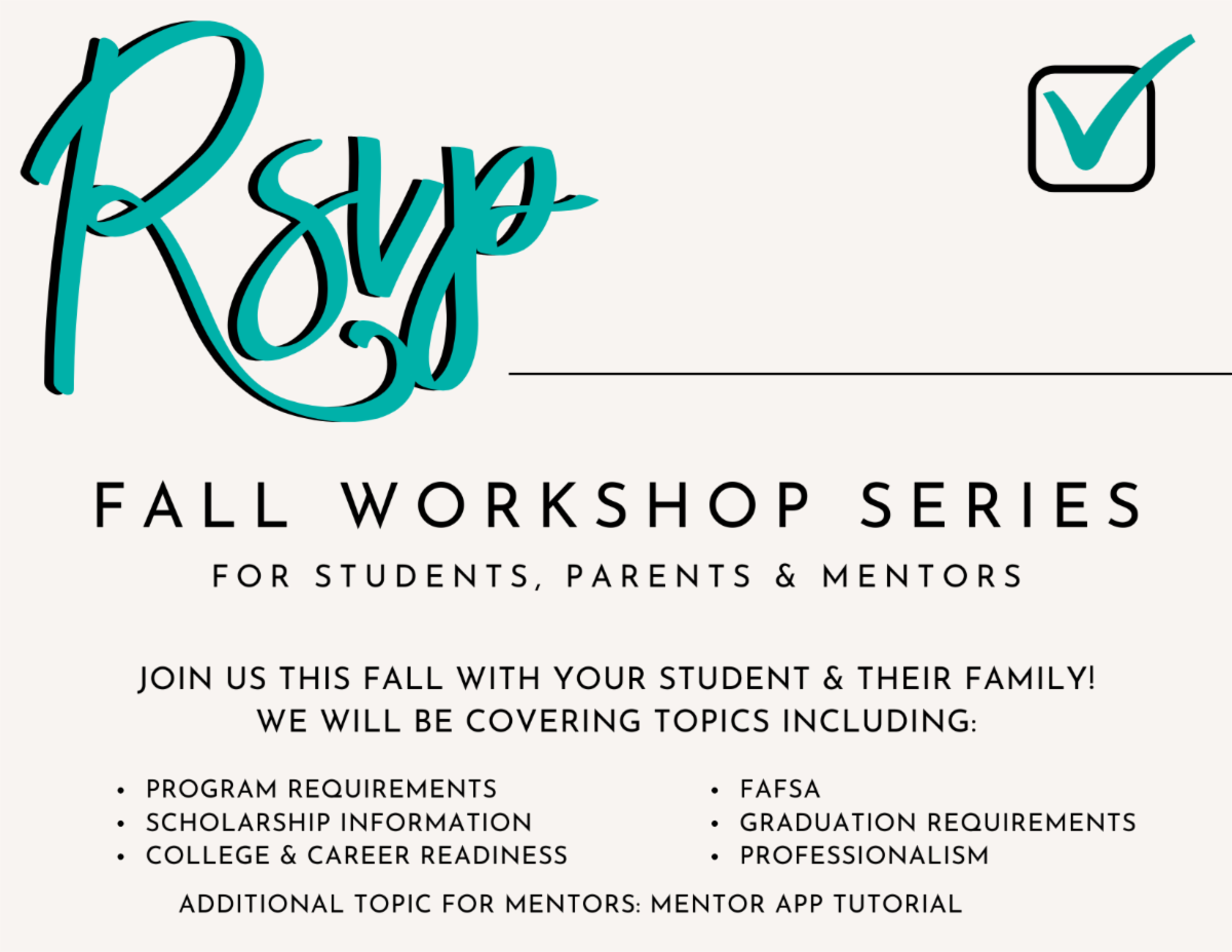 Fall Workshop RSVP for Mentors!