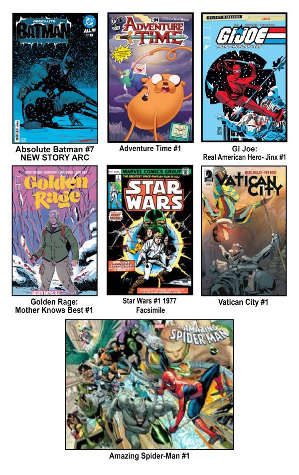 NEC Wed New Arrivals for April 9: Amazing Spider-Man #1 in!