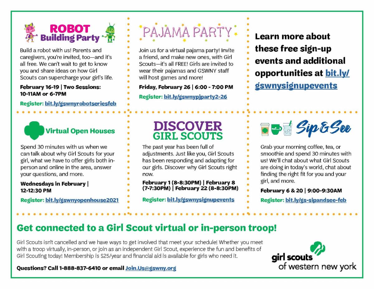 Buffalo Collegiate Family Newsletter - February 12, 2021