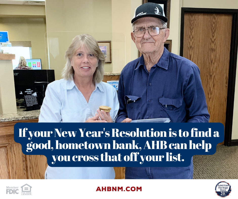 AHB Customer, here's your New Year's newsletter from American Heritage Bank👋