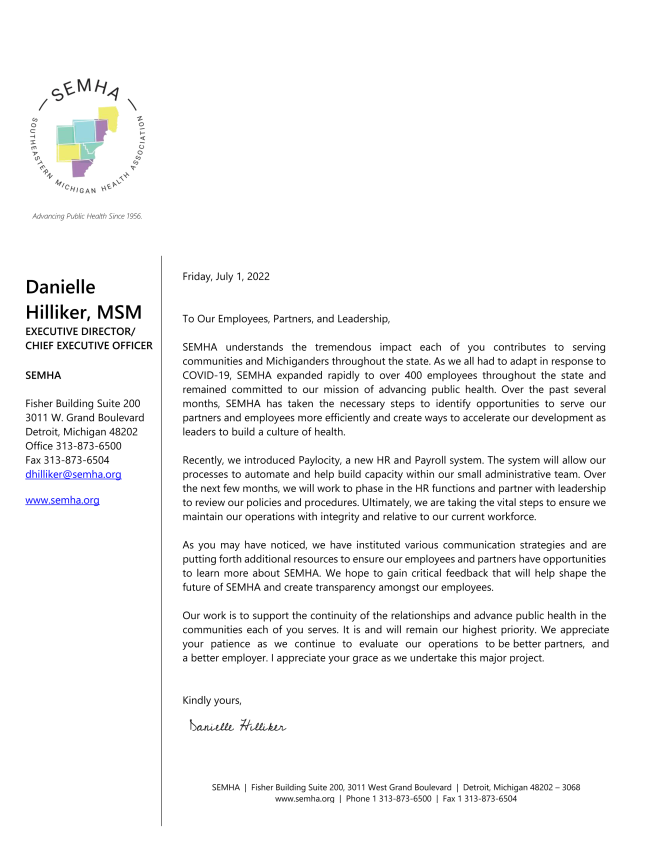 A Letter from the CEO