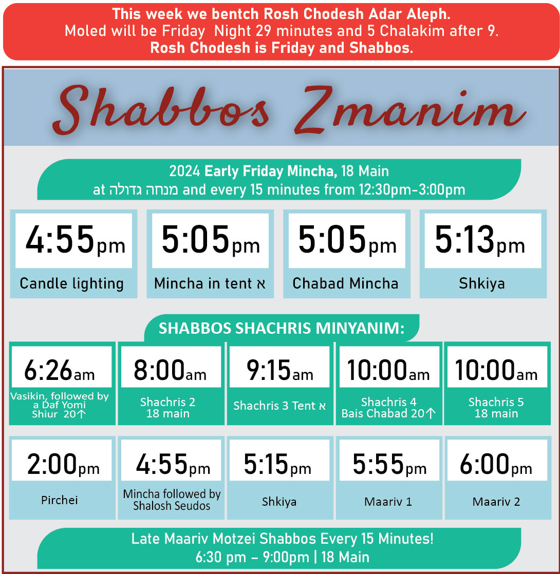 Shabbos at BMOC-Parshas Yisro